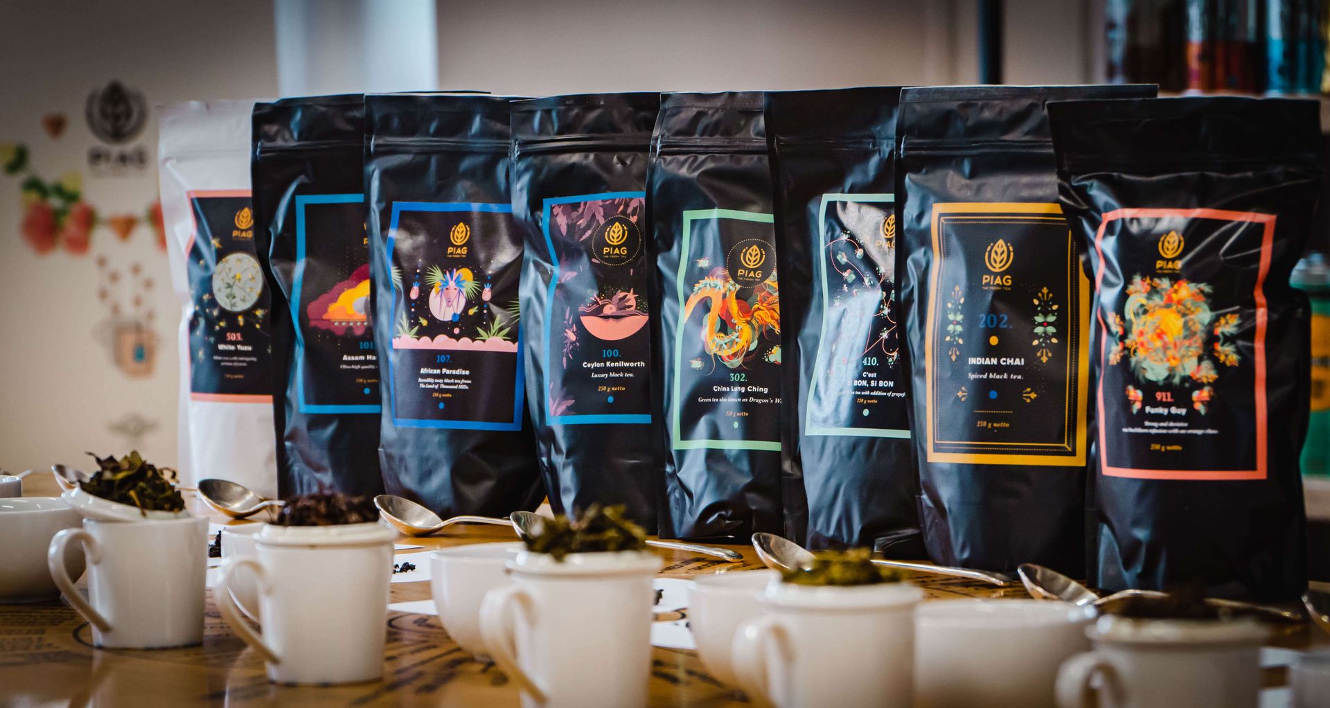 Herbaty piag tea luzem, pakowane w torby - sklep internetowy Piag Tea